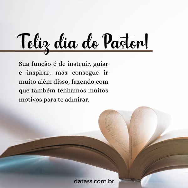 Mensagem para o Dia do Pastor: 5 frases que vão emocionar seu líder em 2026